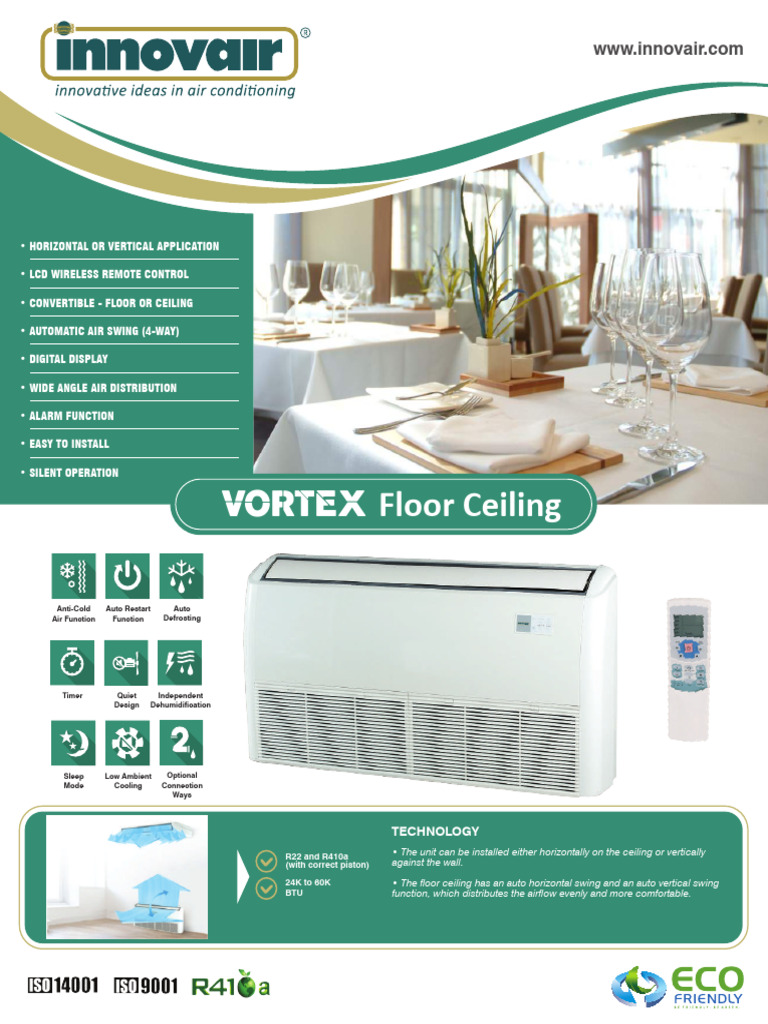 Innovair Piso Techo Floor Ceiling Brochure English | PDF | Equipment ...