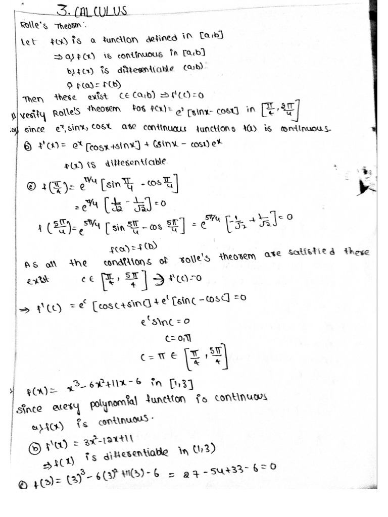 Unit 4 - Calculus Notes | PDF | Image Scanner | Manufactured Goods