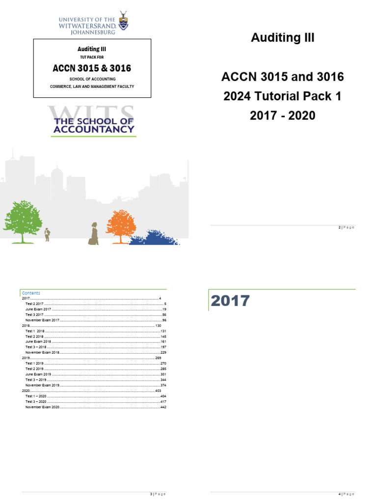 Combined Tut Pack Aud 3 2024 | PDF | Business