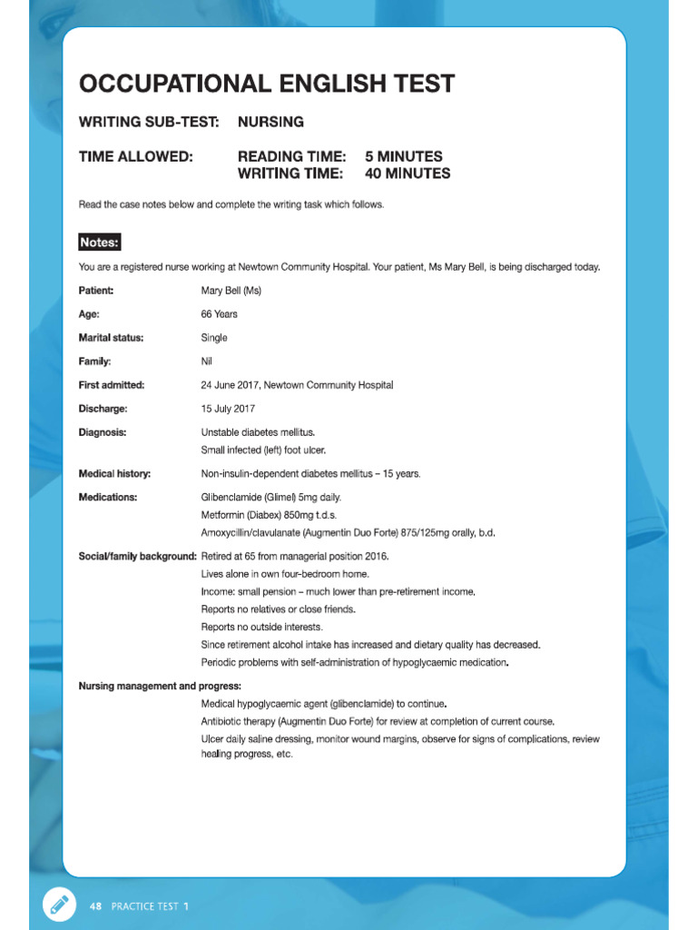 Sample Writing Case Notes 2 | PDF