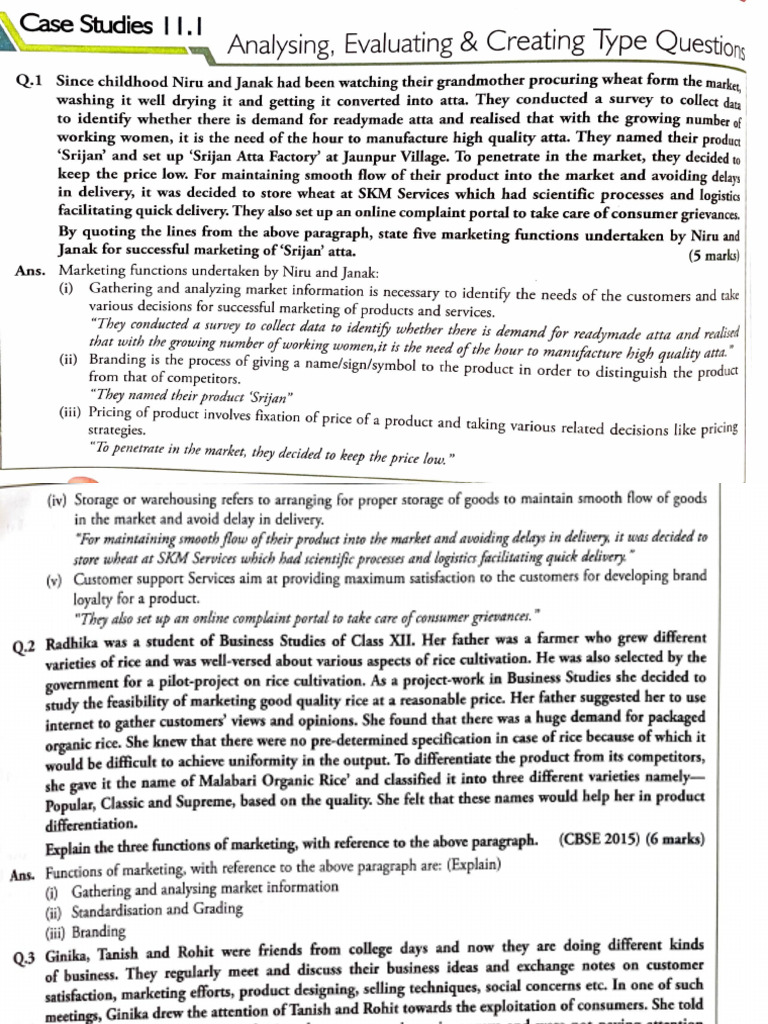 Case Studies Marketing Management SD | PDF | Marketing | Business Process