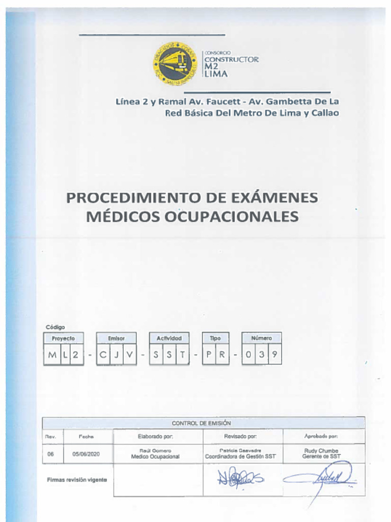 Ml2 Cjv Sst Pr 039 Proc. Emo Rev. 06 | PDF