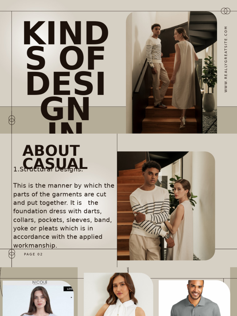 Types of Clothing Design Explained | PDF | Blouse | Human Appearance