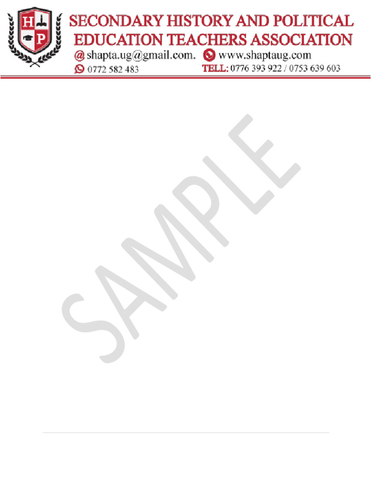 Shapta Geog Sample Item 2024 | PDF