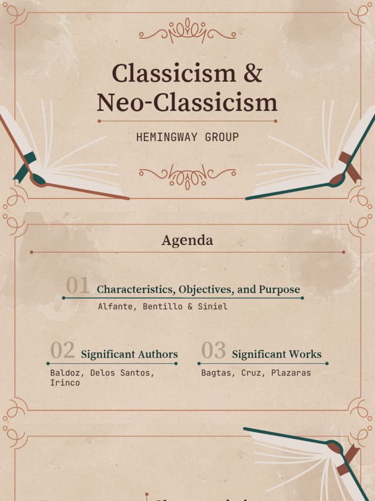 Classicism and Neo-classicism - GROUP 2 REPORT.pptx | PDF | Classicism | Lexicography