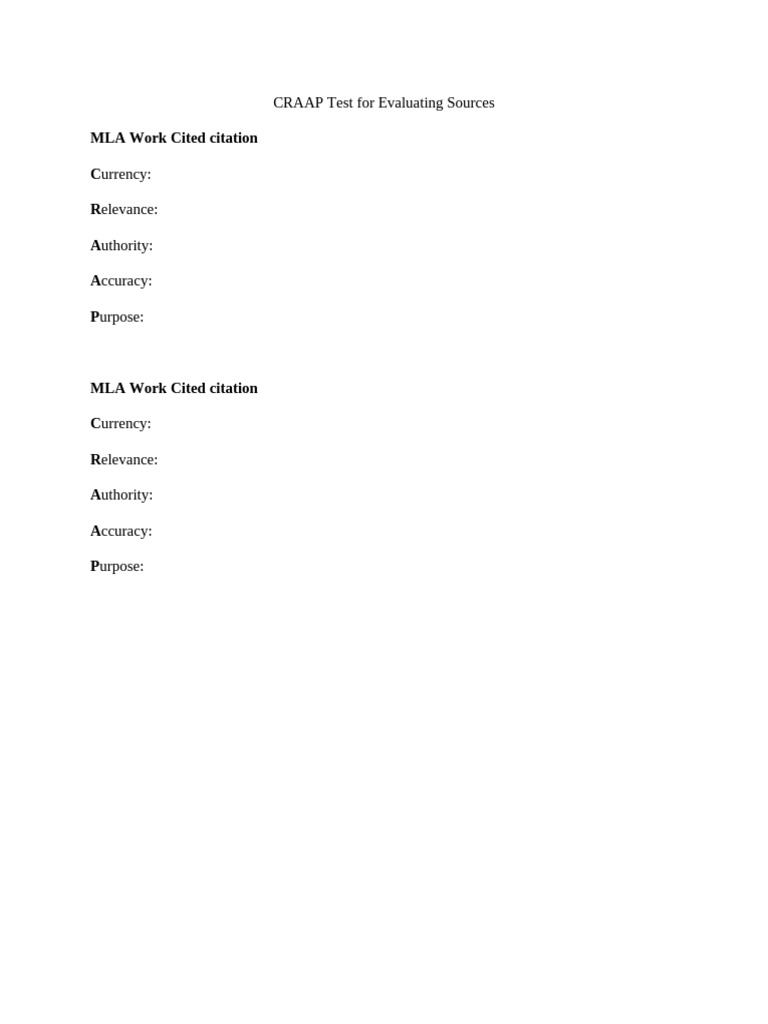 CRAAP Test-1 (1) | PDF