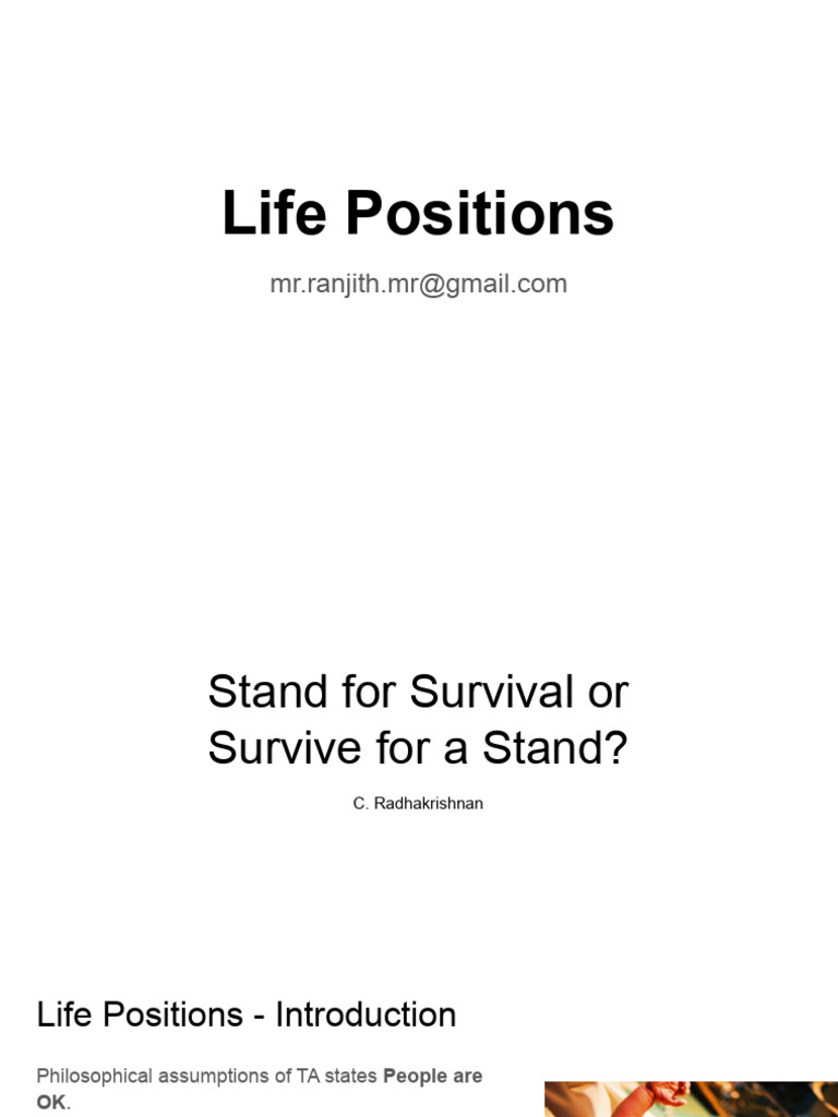 02life Positions | PDF | Psychological Concepts | Social Psychology