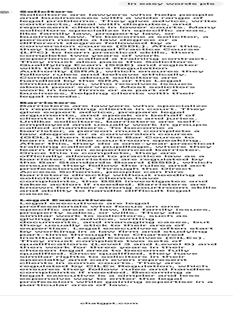 Legal Career Paths | PDF