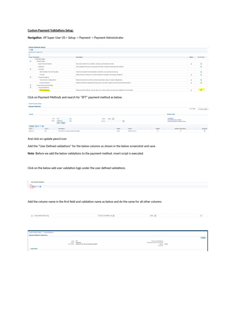 EFT Payment Validation Guide | PDF