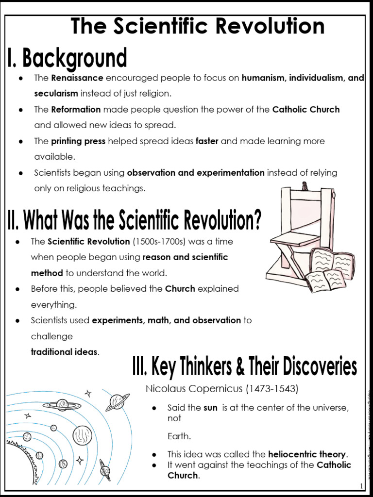 KEY The Scientific Revolution Day 1 | PDF | Scientific Revolution ...