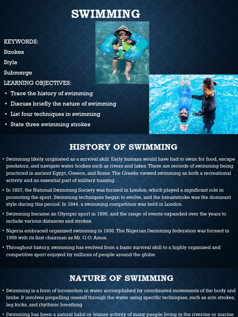 SWIMMING | PDF | Swimming | Swimming (Sport)