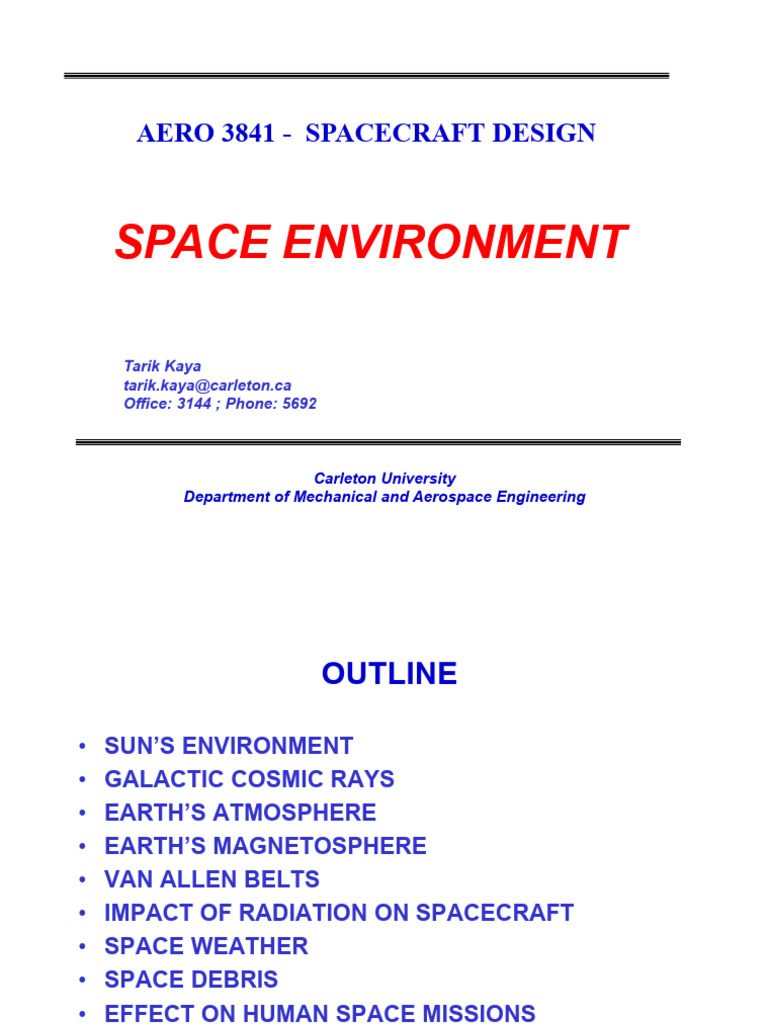 5space Environment | PDF | Sun | Solar Wind