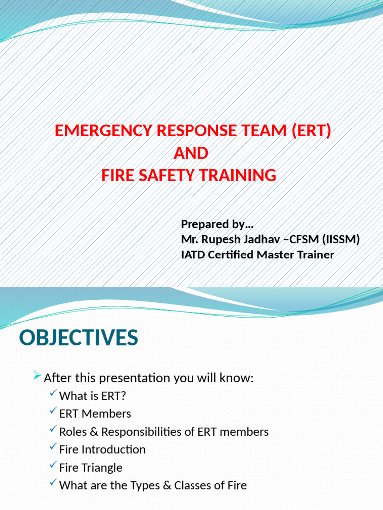 Emergency Response Team Overview | PDF | Fires | Safety