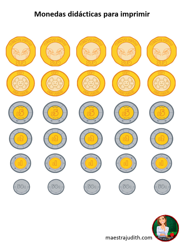 Monedas Didacticas | PDF