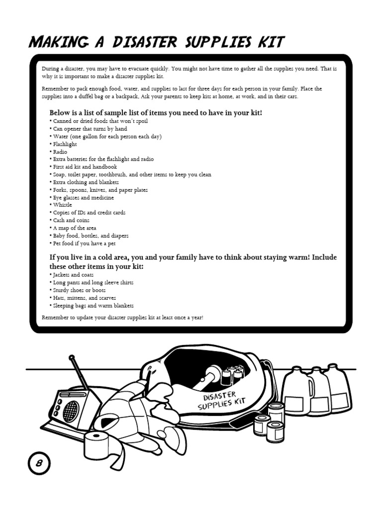 Essential Disaster Supplies Kit Guide | PDF | Clothing