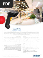 SR-2000W 1D/2D Code Reader Specs | PDF