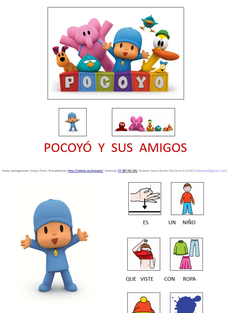 Cuentos Pictos POCOYÓ Y SUS AMIGOS | PDF | Procesamiento de imágenes | Psicofísica