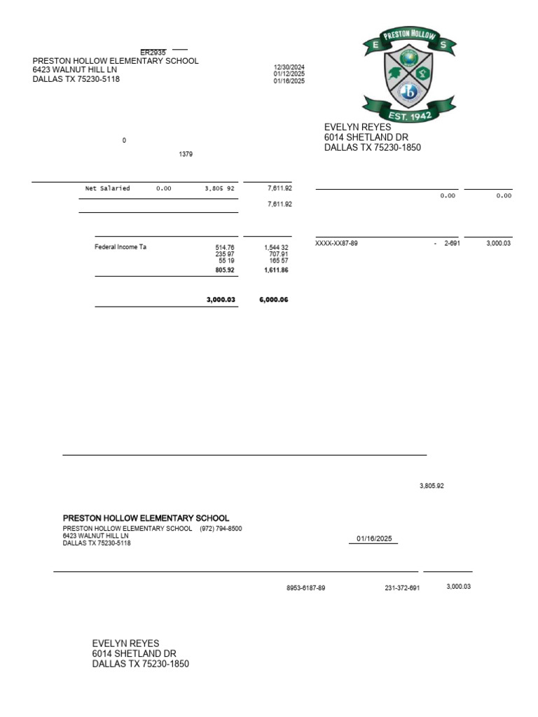 Paystub ER2935 01-16-25 | PDF | Social Security (United States ...
