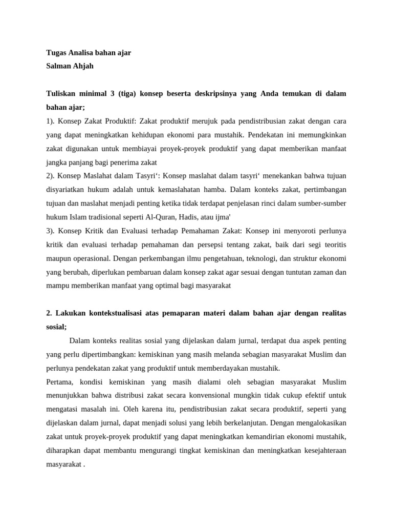 Tugas-Analisa-Bahan-Ajar | PDF