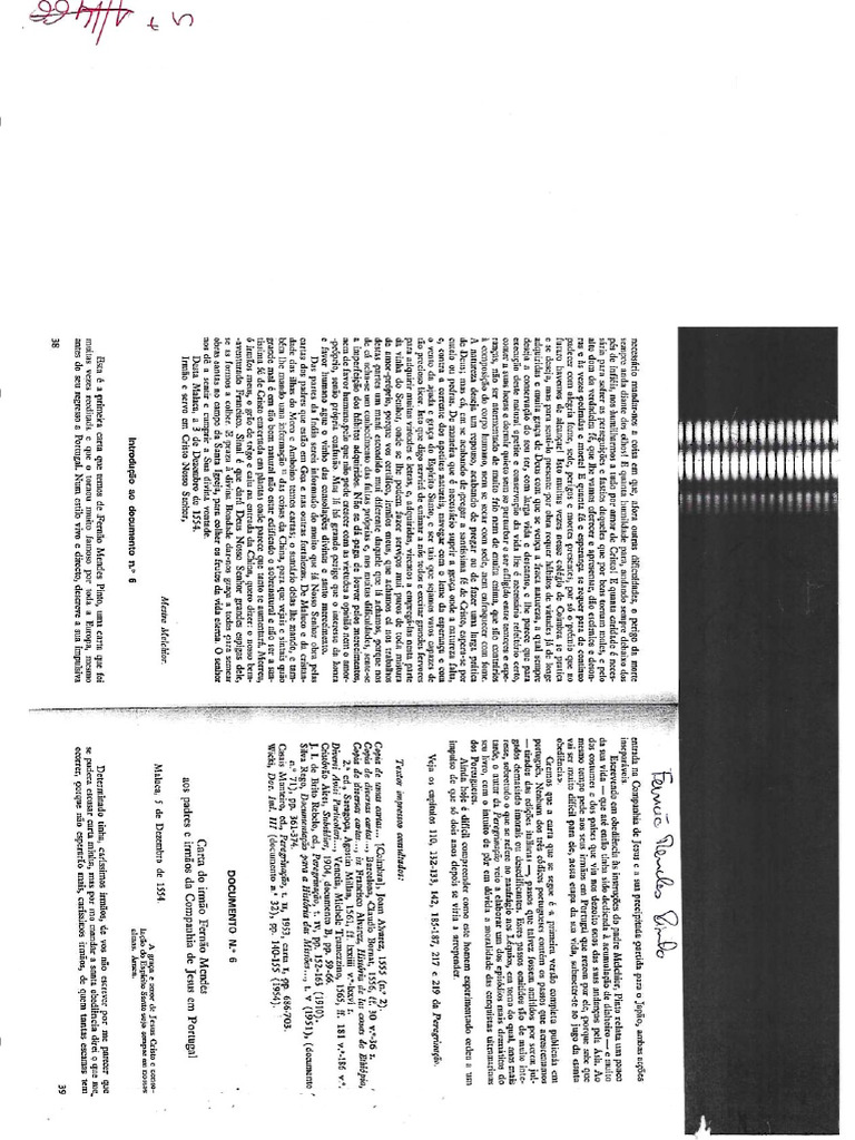 Carta de Fernão Mendes Pinto 1554 | PDF