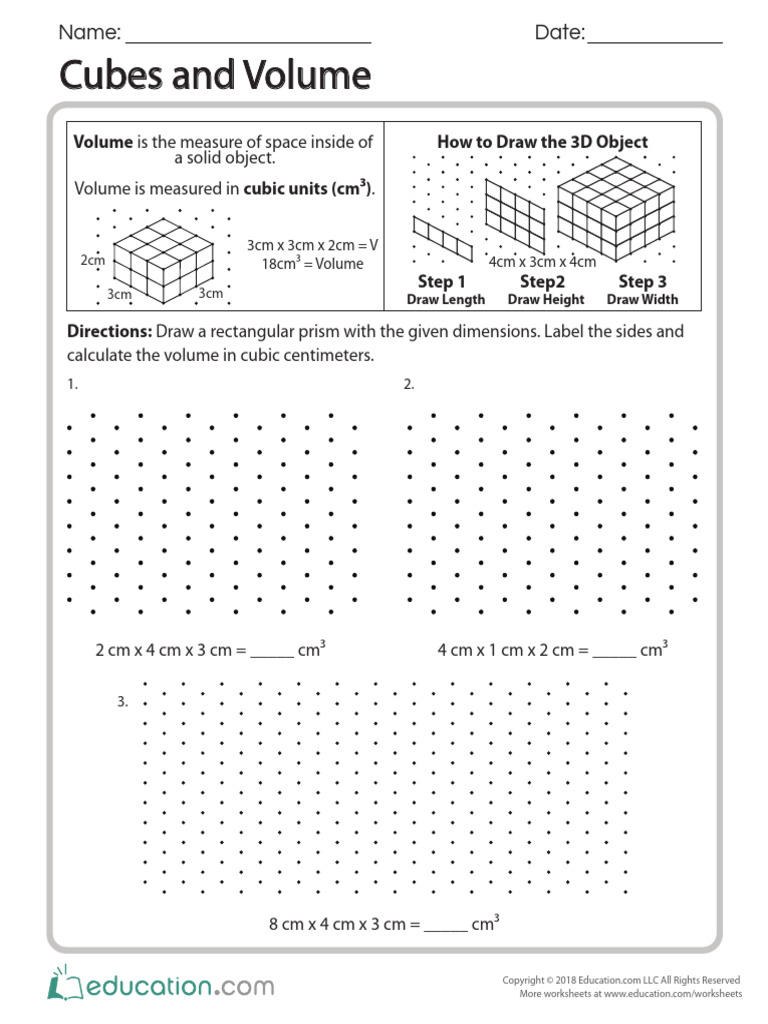Cubes and Volume | PDF