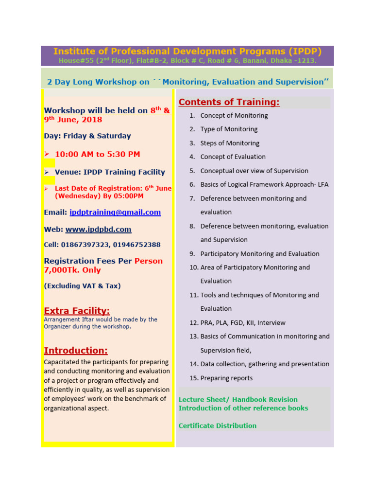 Monitoring Evaluation Supervision | PDF | Governance | Business