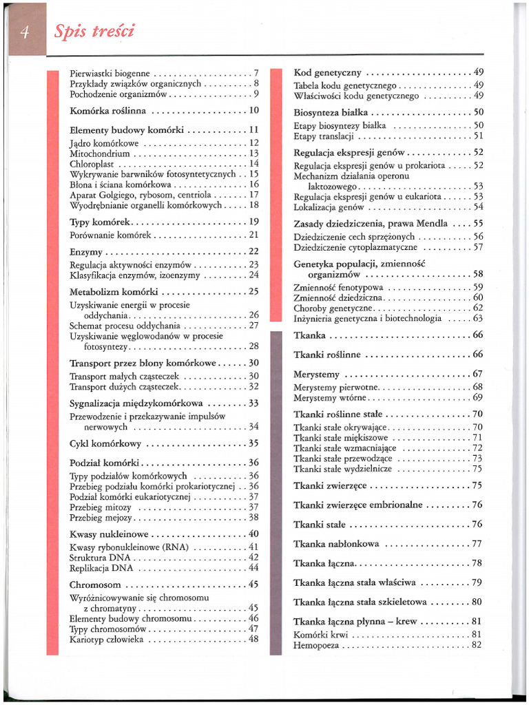 Tablice Biologiczne | PDF
