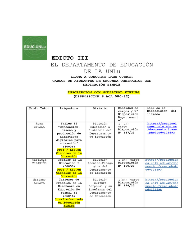 Edicto Iii | PDF | Aprendizaje
