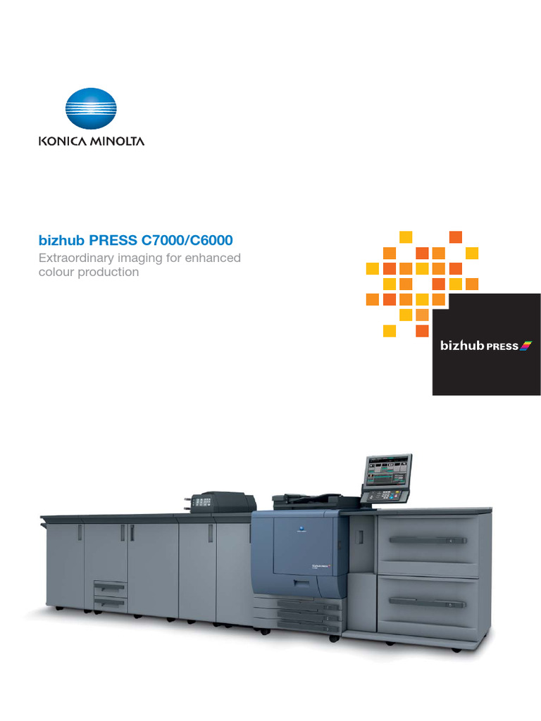 Bizhub C7000 - 6000 | PDF | Bookbinding | Printer (Computing)