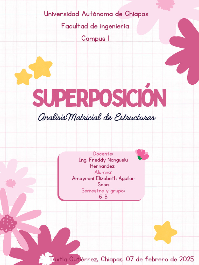Documento A4 Portada de Proyecto Elegante Sencillo Ilustrado Floral ...