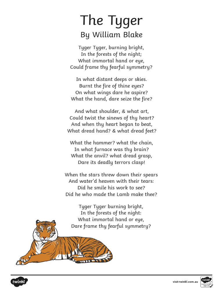 William Blake's "The Tyger" Analysis | PDF | Poetry