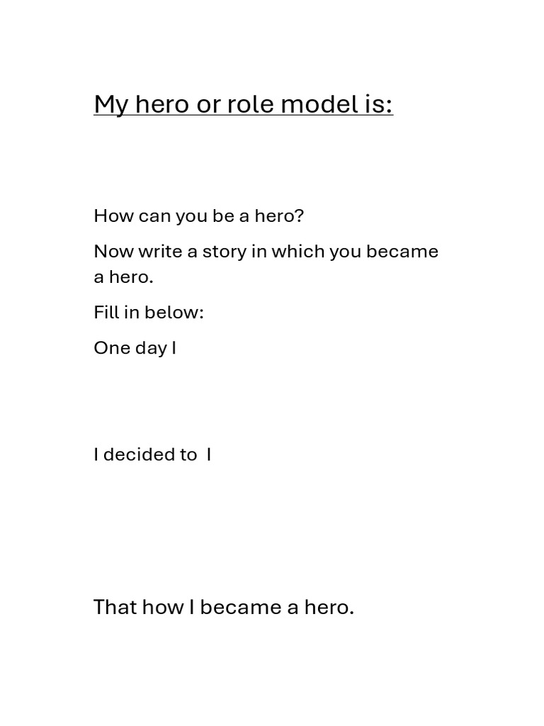 How to Write a Hero Story | PDF