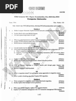 VTU Question Paper of 21CS52 Computer Networks Jun-July-2024 | PDF