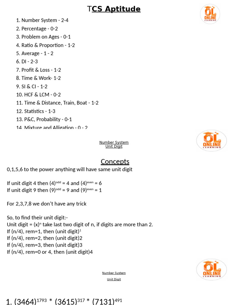 Number System & Problem | PDF | Mathematics