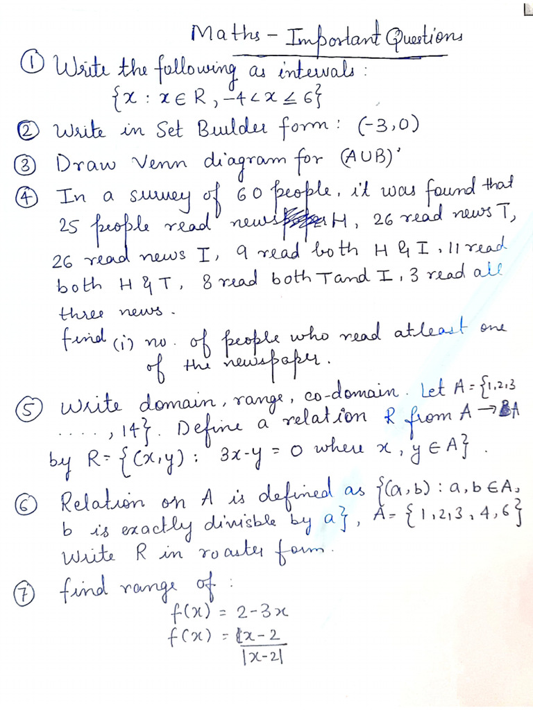 Impo Questions | PDF