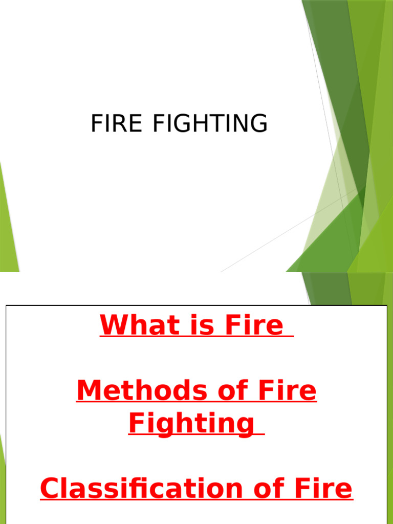 Fire Fighting Training | PDF | Fires | Firefighting