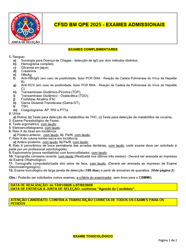 EXAMES COMPLEMENTARES CFSD Esp | PDF | Especialidades médicas ...