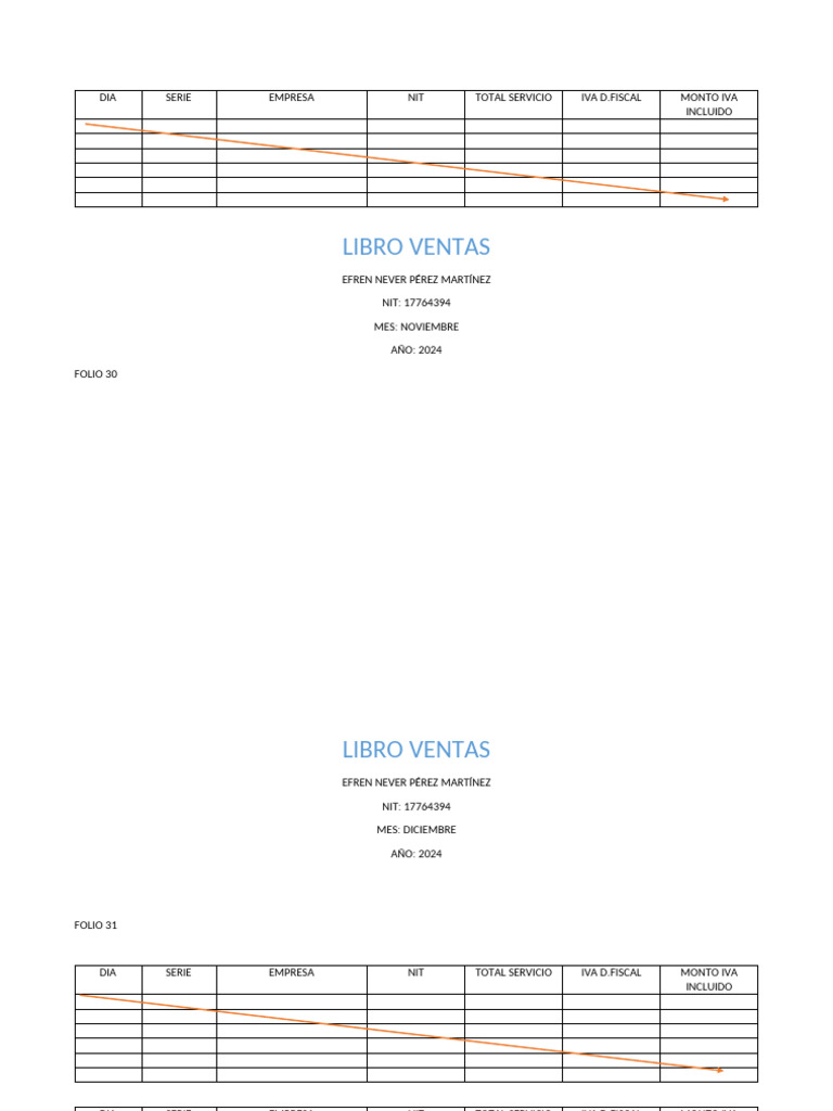 Libro Compra Venta Efran | PDF | Impuestos | Business