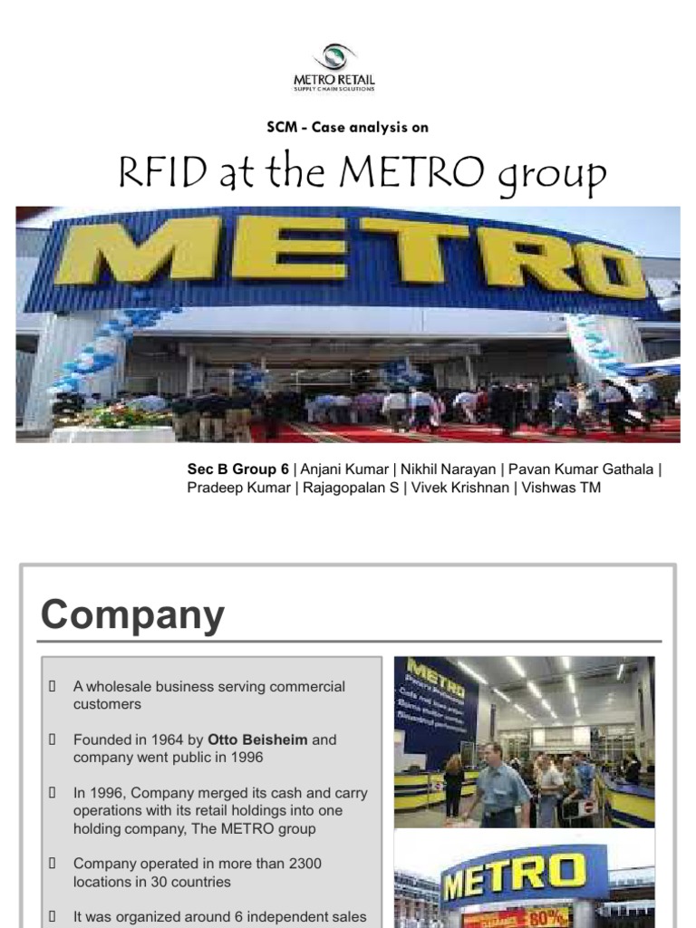 SCM RFID at Metro Group 6 SecB | PDF | Radio Frequency Identification ...
