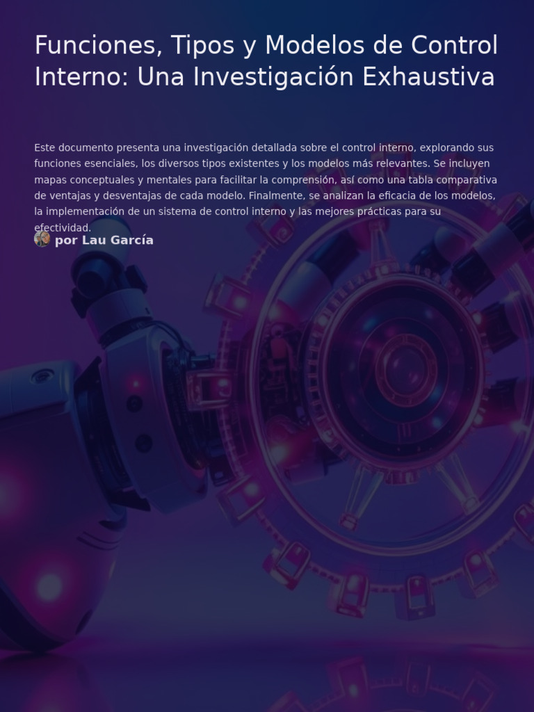 Funciones Tipos y Modelos de Control Interno Una Investigacion ...