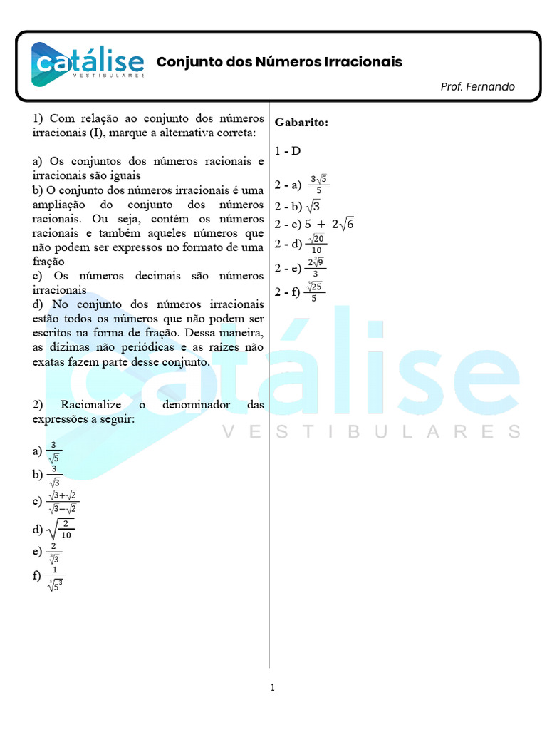 Mat_M0_F1_A1_Aula_22_-_Conjunto_dos_Numeros_Irracionais.docx | PDF