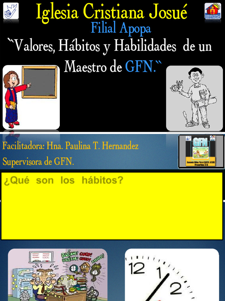 Valores y Hábitos de un Maestro GFN | PDF