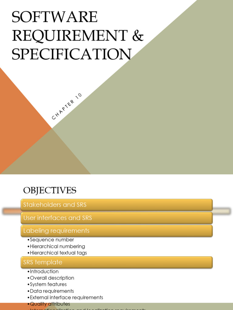 Chapter 10 - Documenting The Requirements | PDF | Specification (Technical Standard) | User ...