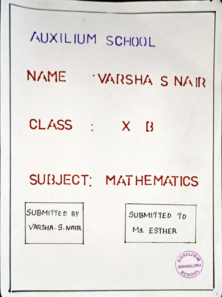 Maths Project | PDF