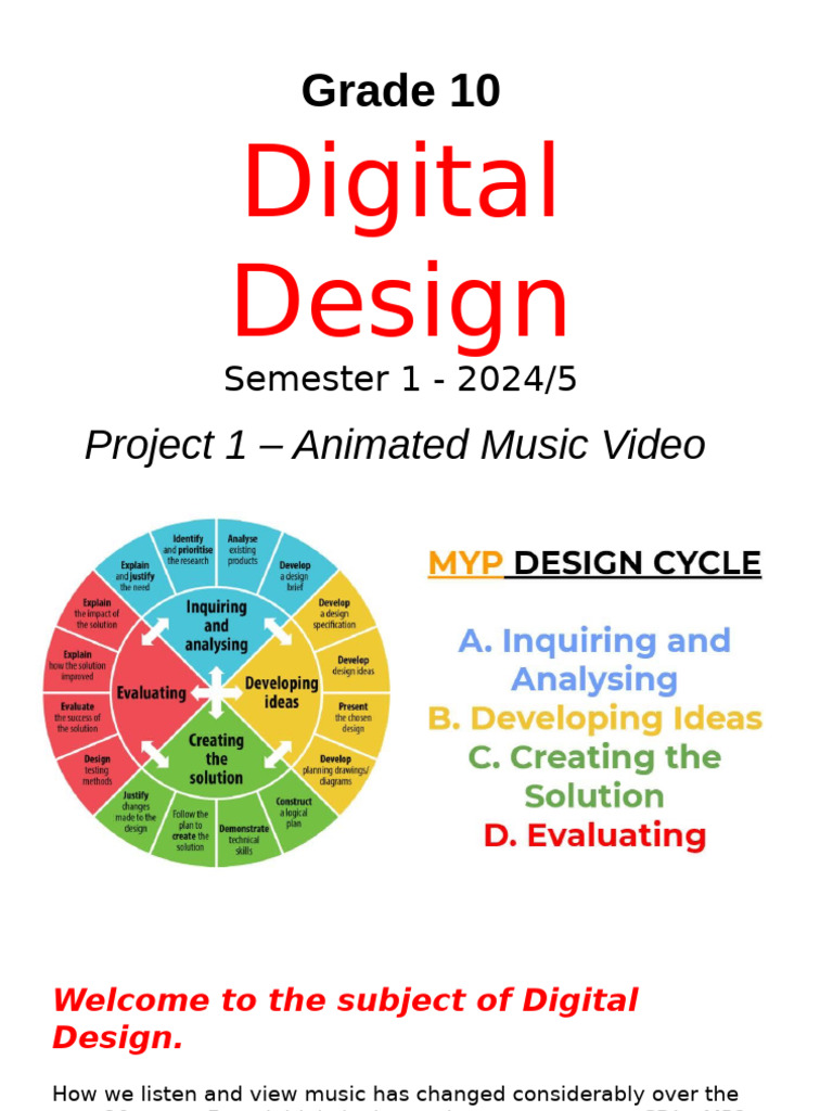 Grade 10 - Animated Music Video Template 1 1 1 | PDF