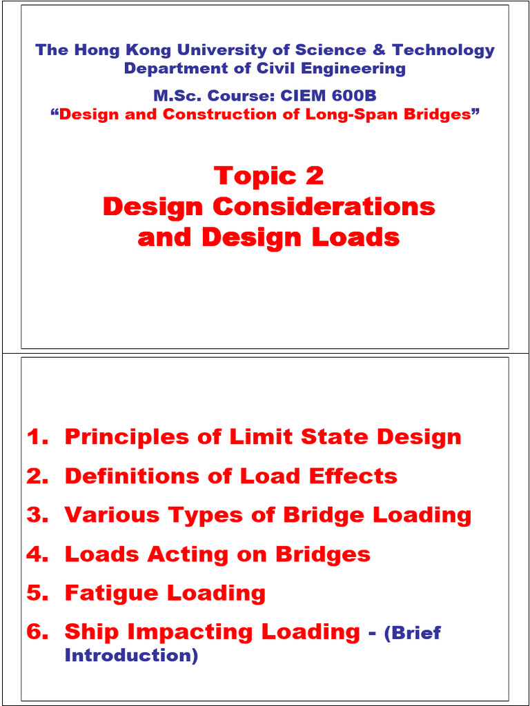 Topic 2 - Design Considerations _ Design Loads | PDF | Fatigue ...