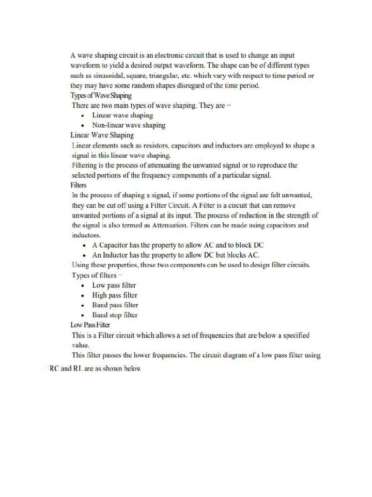 Apply Wave Shaping | PDF