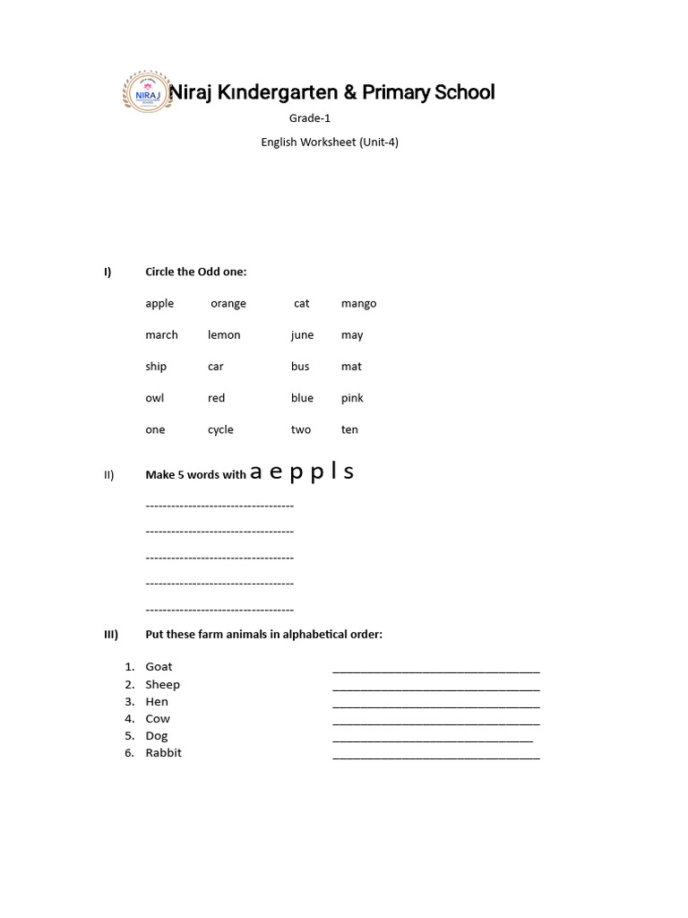 Grade 1 Thinking Skills | PDF