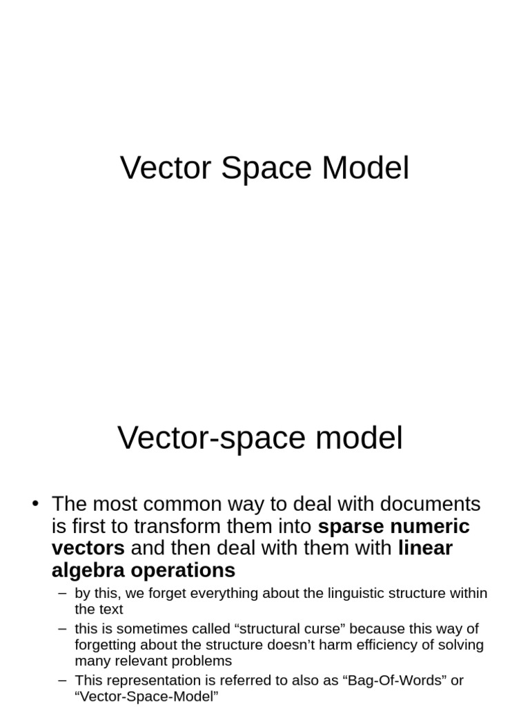 Vector Space Model Pdf Geometry Algebra
