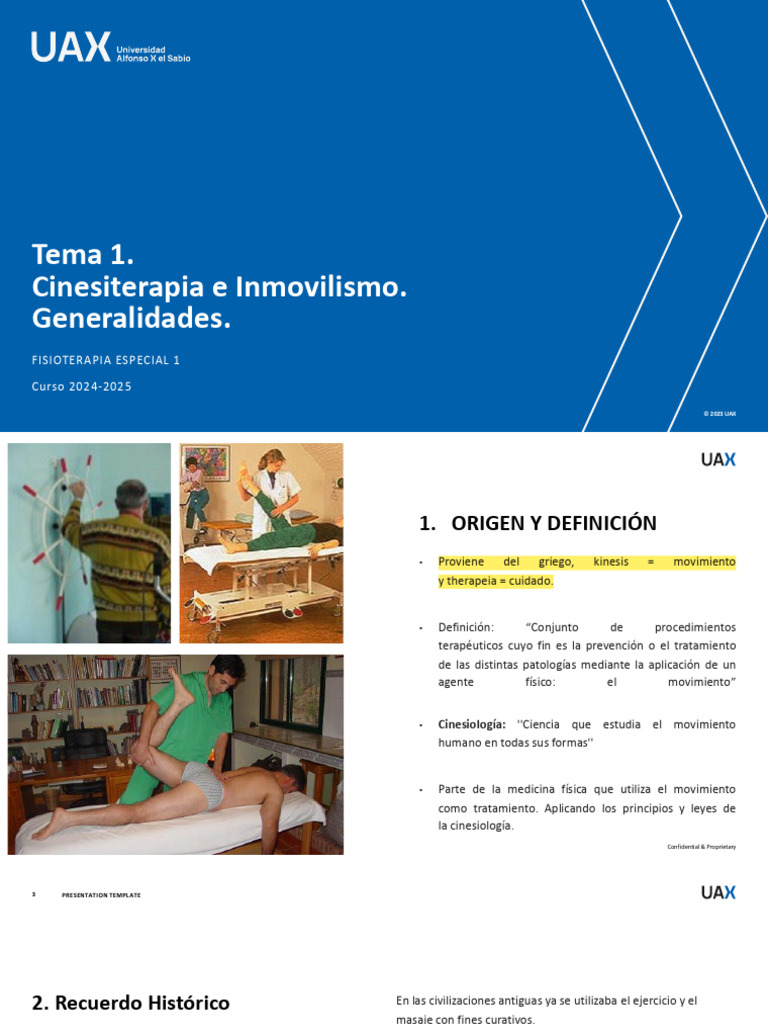 Cinesiterapia Prevención Y Tratamiento Pdf Dolor Músculo